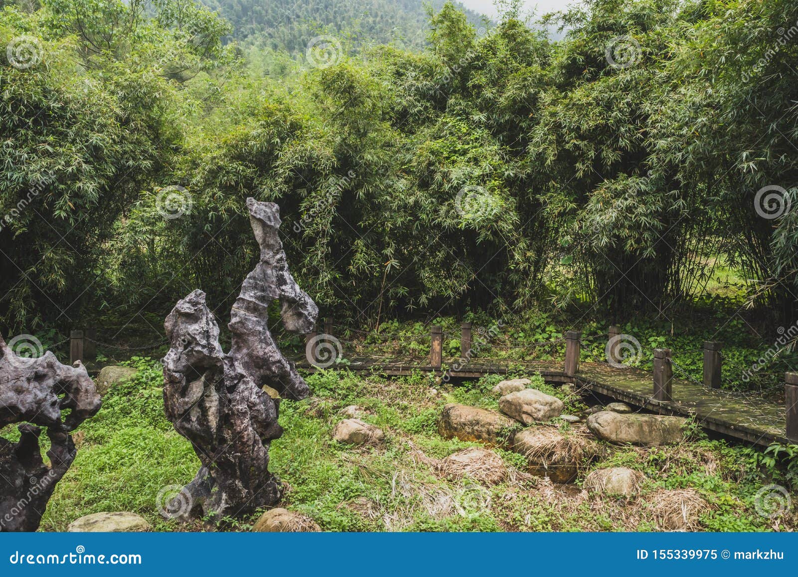Landscape at Mingyue Mountain, Jiangxi, China Stock Image - Image of ...
