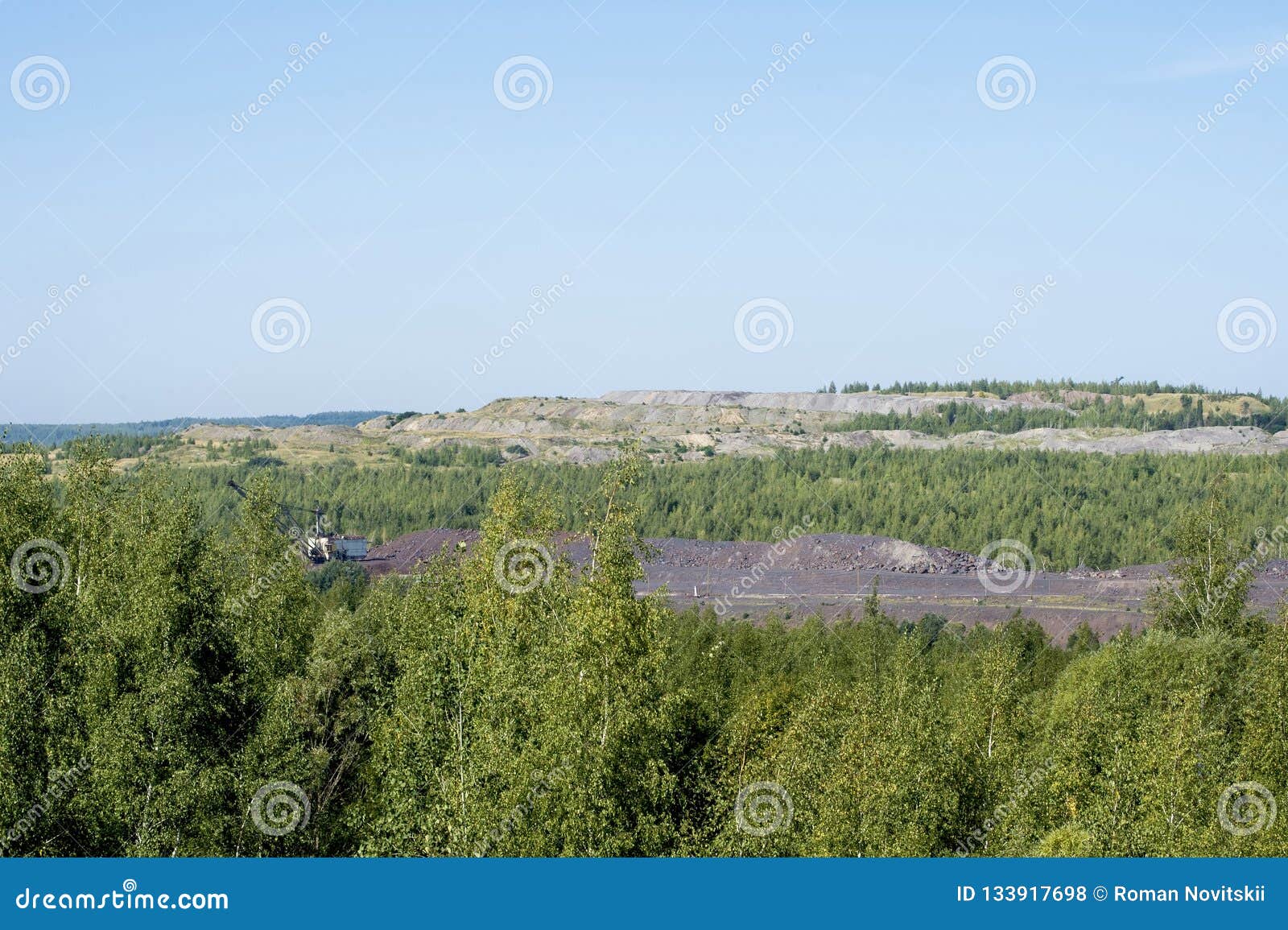Landscape after Mining Activities. the Destruction of Forests Due To ...