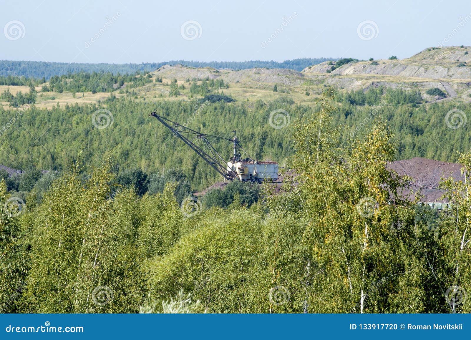 Landscape after Mining Activities. the Destruction of Forests Due To ...