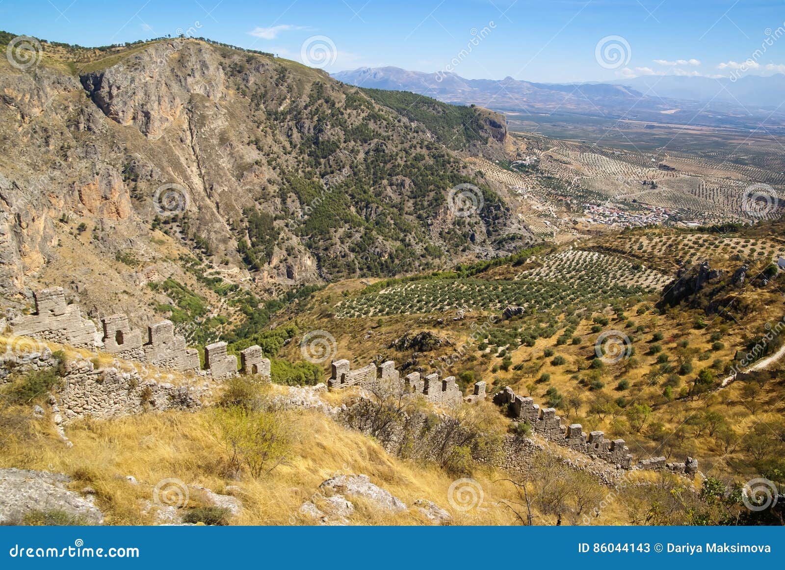 Landscape, Moclin, Granada, Andalusia, Spain Stock Image - Image of ...