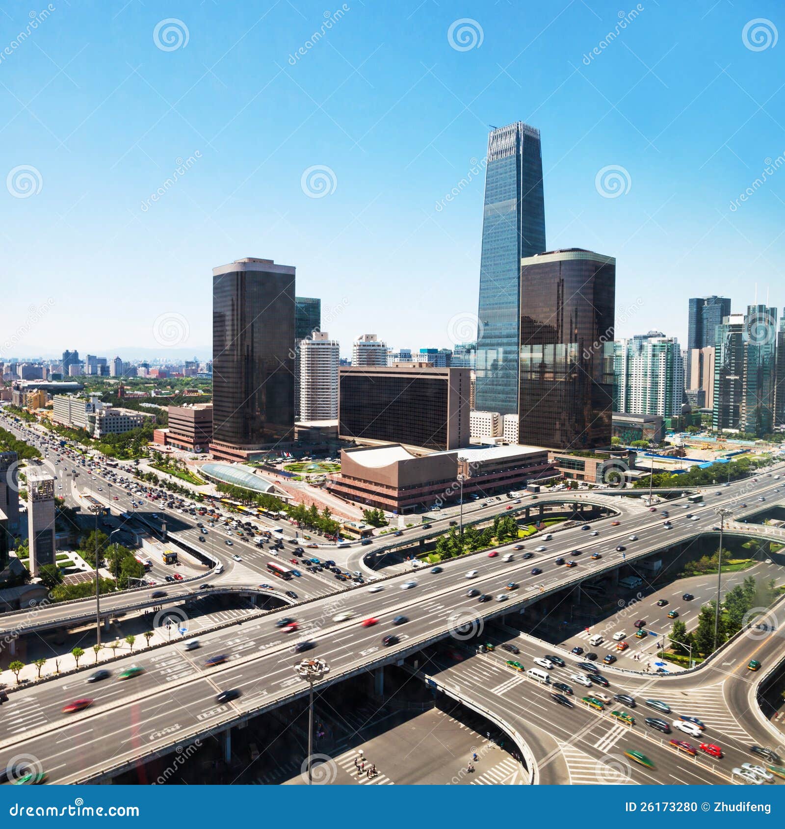 Landscape of modern city stock photo. Image of cityscape - 26173280