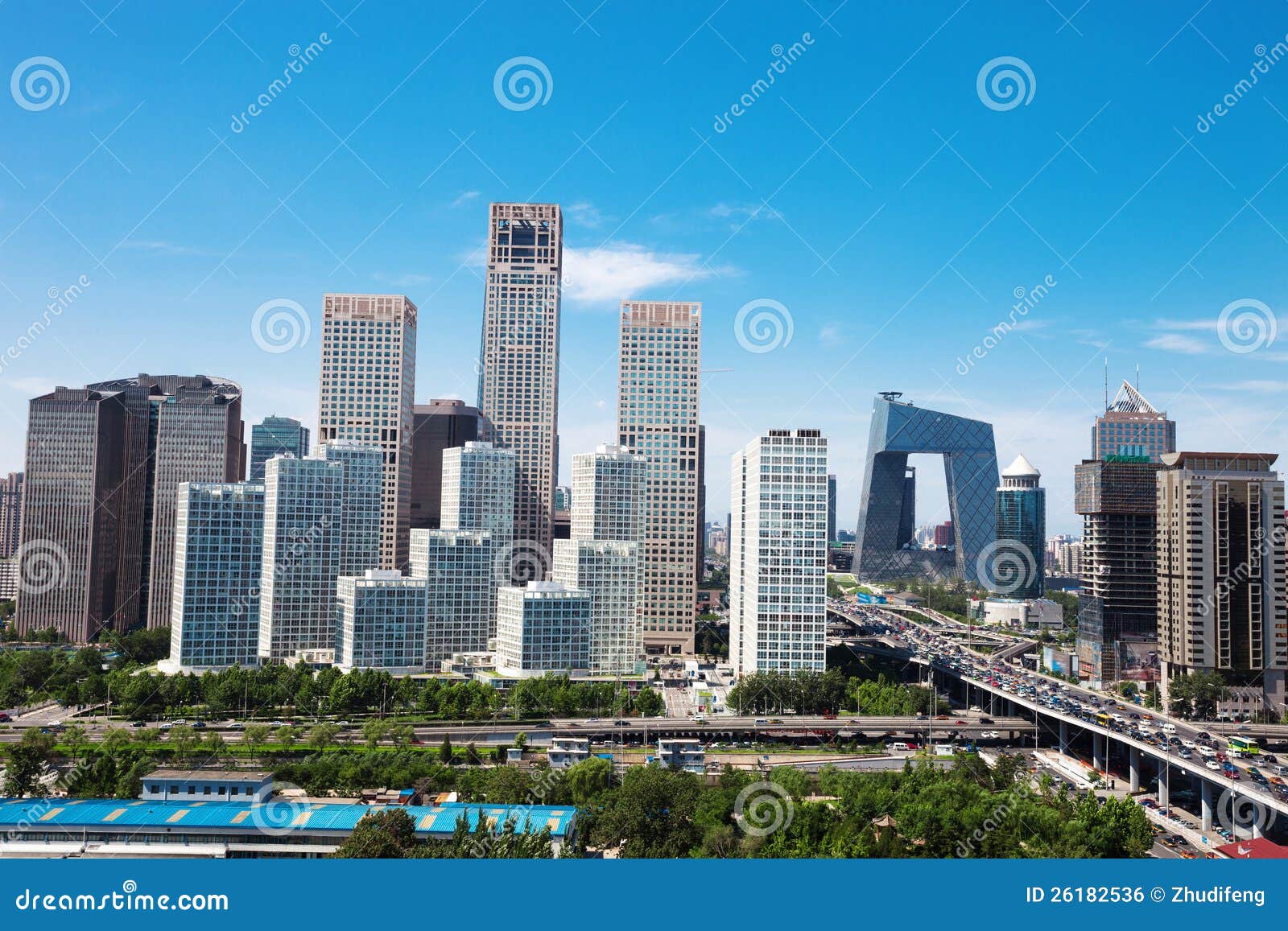 Landscape of Modern City , Beijing Stock Photo - Image of urban ...