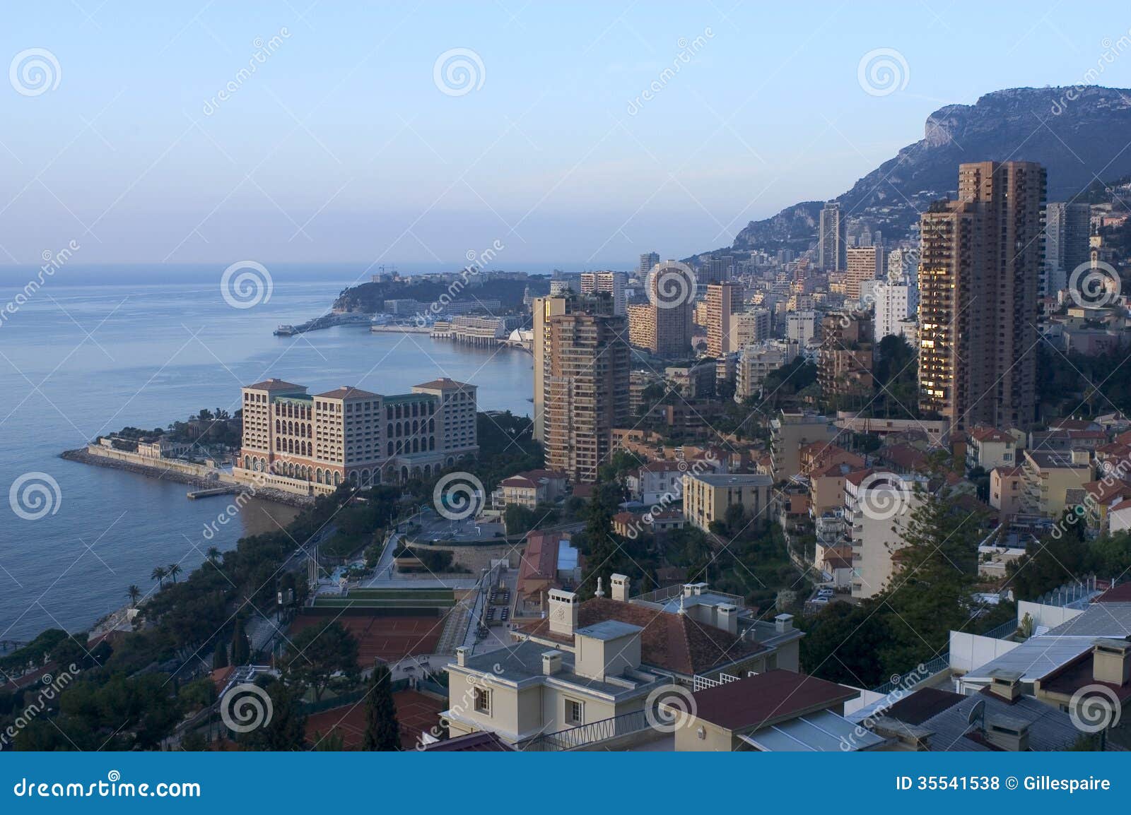 Landscape of Monaco stock photo. Image of casino, famous - 35541538