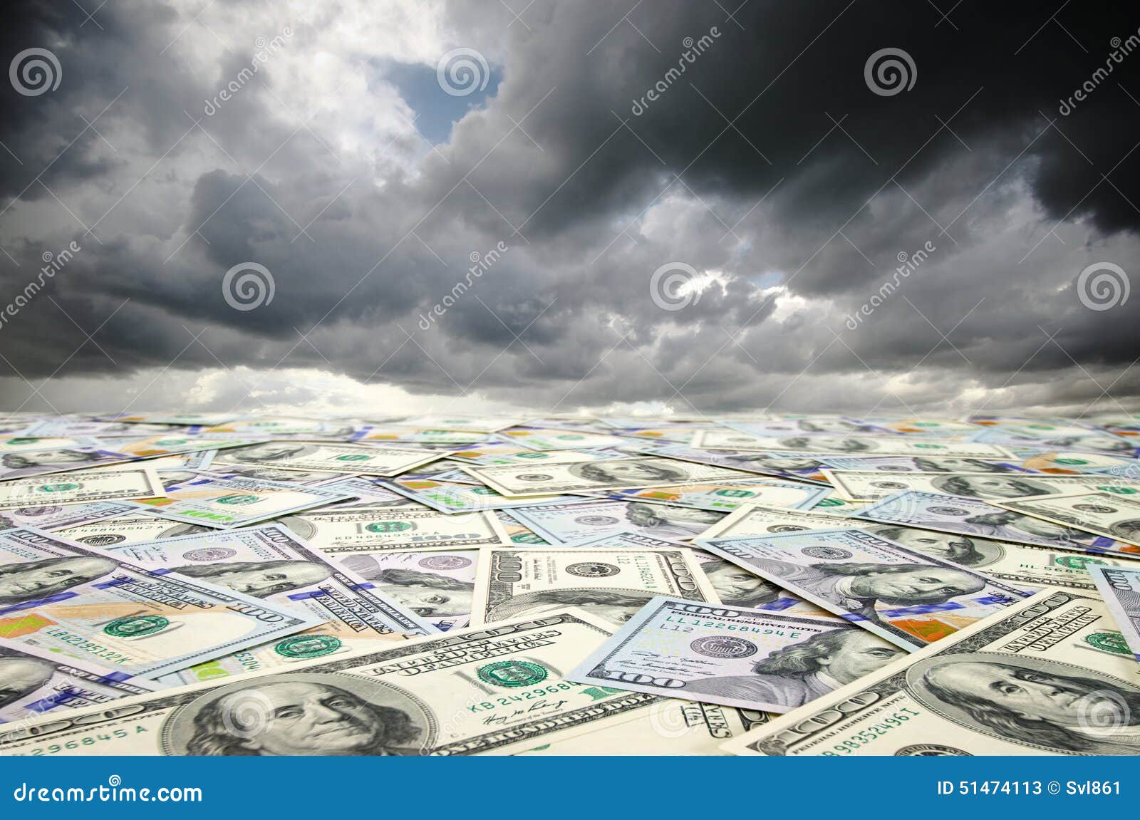 Landscape with money stock image. Image of business, finances - 51474113