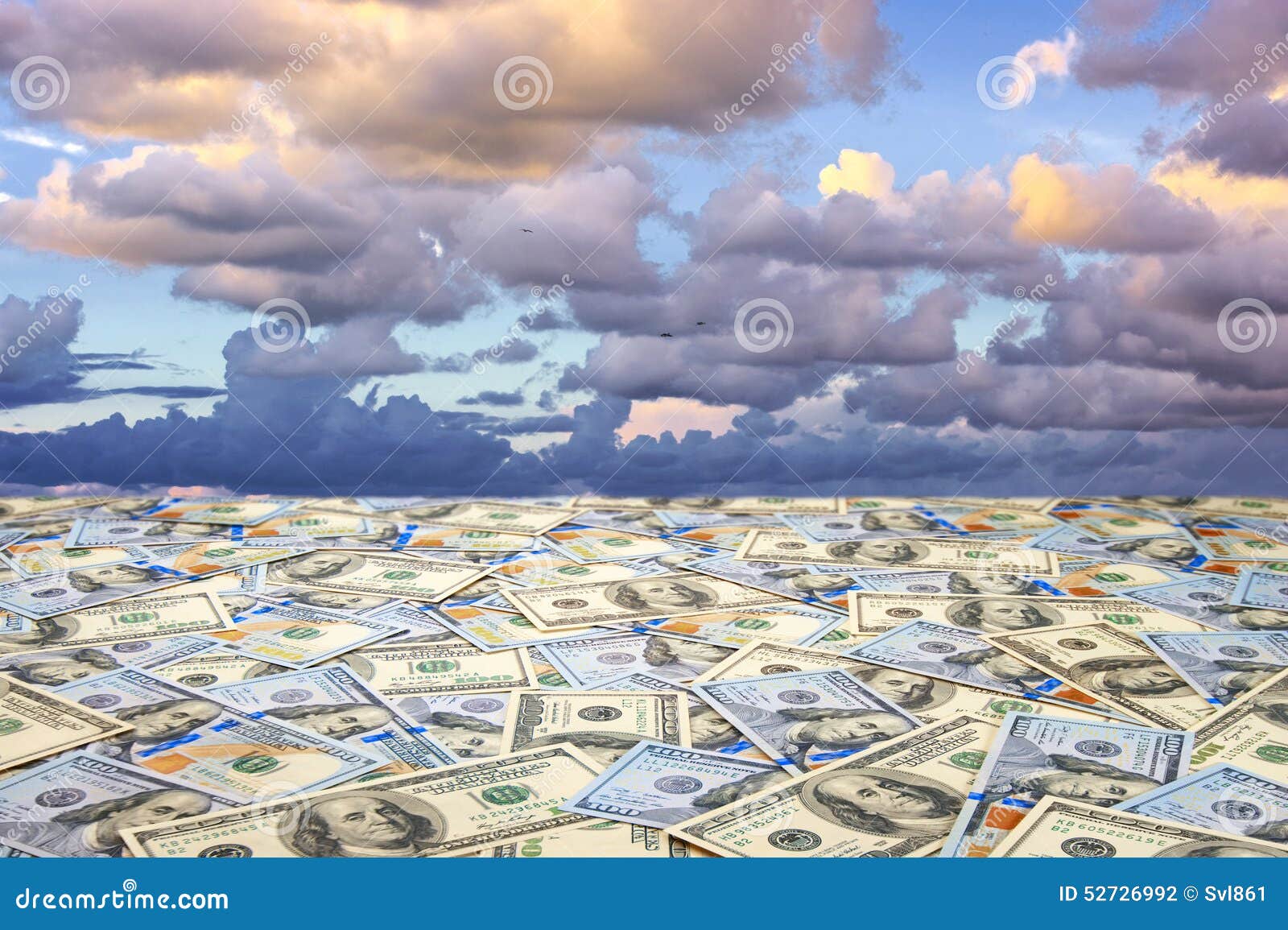 Landscape with money stock photo. Image of debt, finances - 52726992