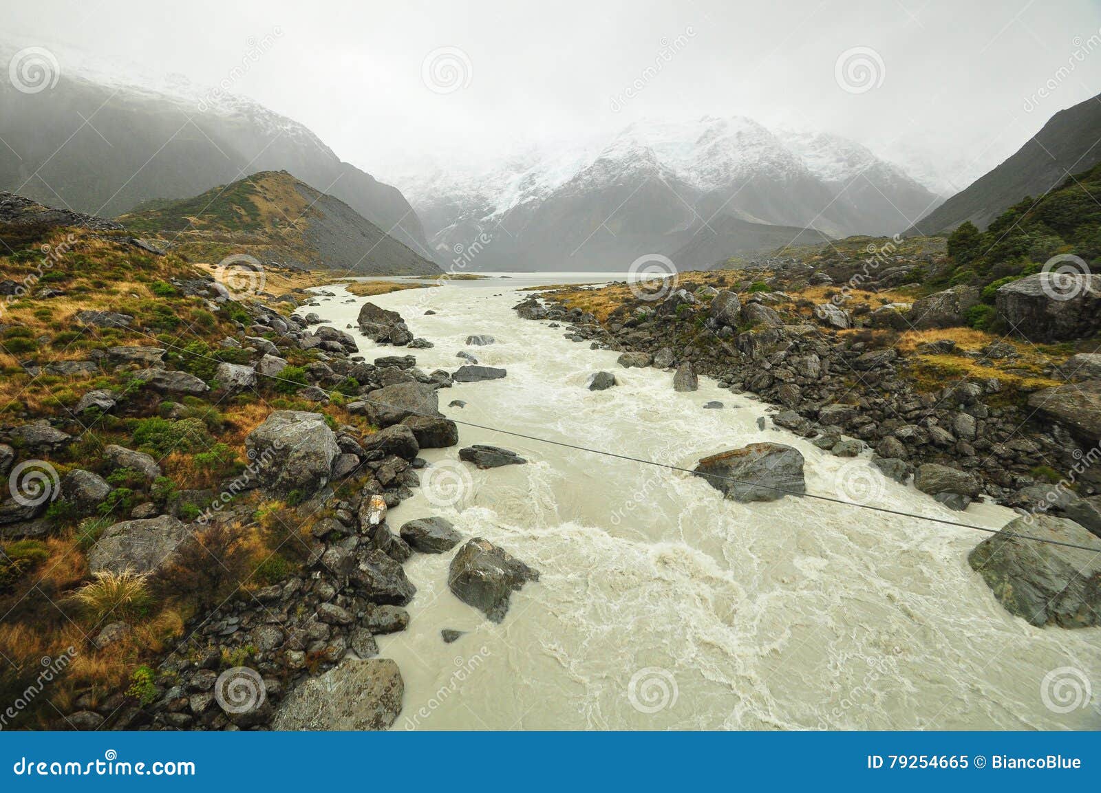 Landscape of Mount Cook Track Stock Image - Image of alps, pukaki: 79254665