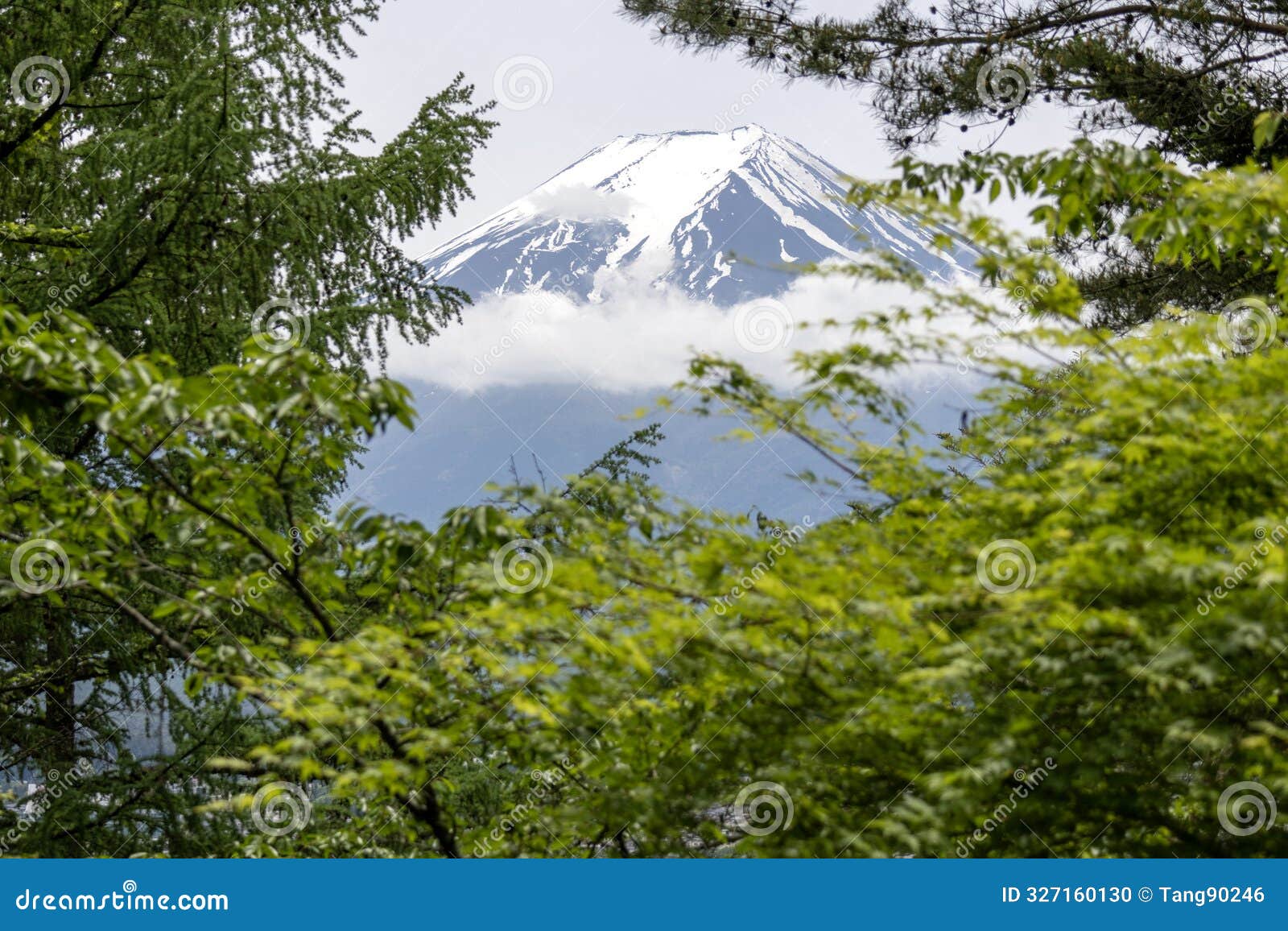 Landscape of Mount Fuji and Shimoyoshida in Japan Stock Photo - Image ...