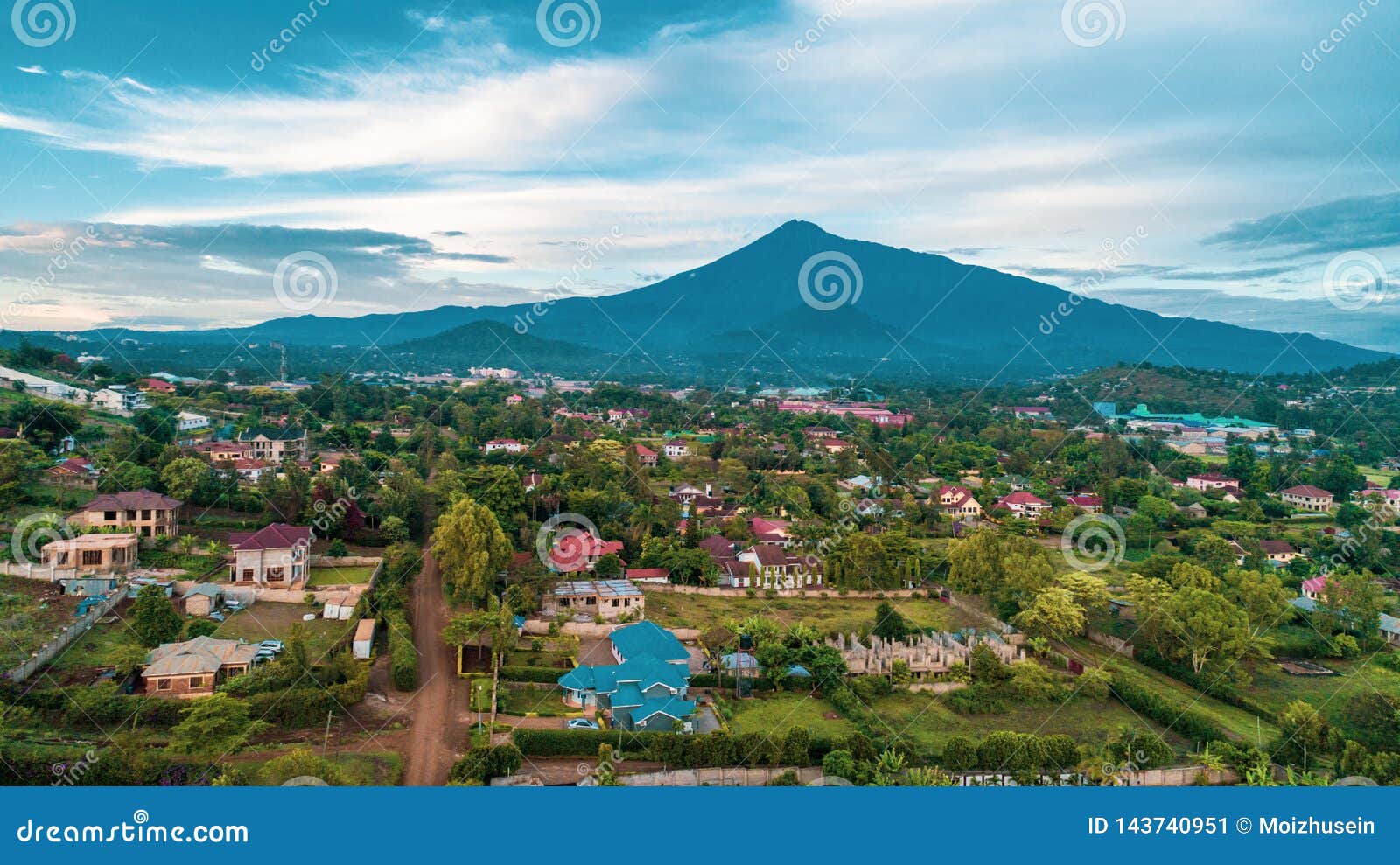The Landscape of Mount Meru in Arusha, Tanzania Stock Image - Image of ...