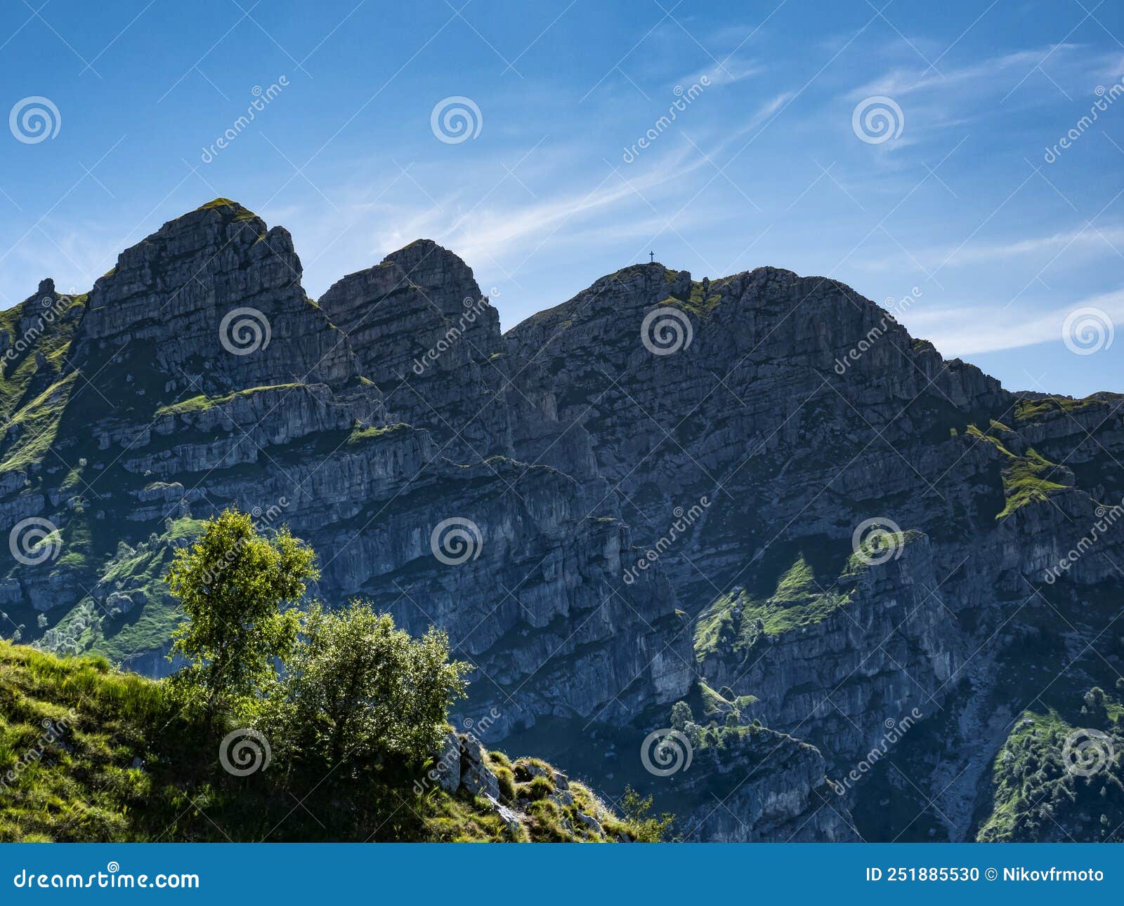 Landscape of Mount Resegone in the Alps of Lake Como Stock Photo ...