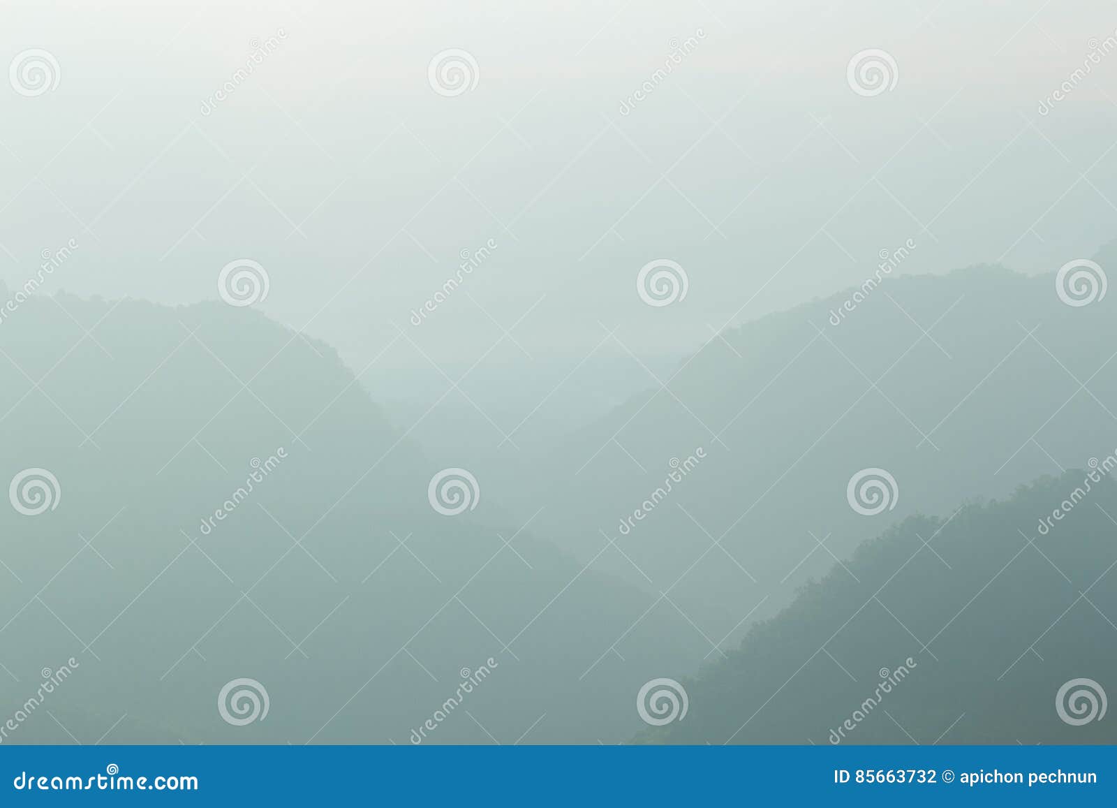 Landscape Mountain and Mist on Morning Mountain,soft Light Background ...