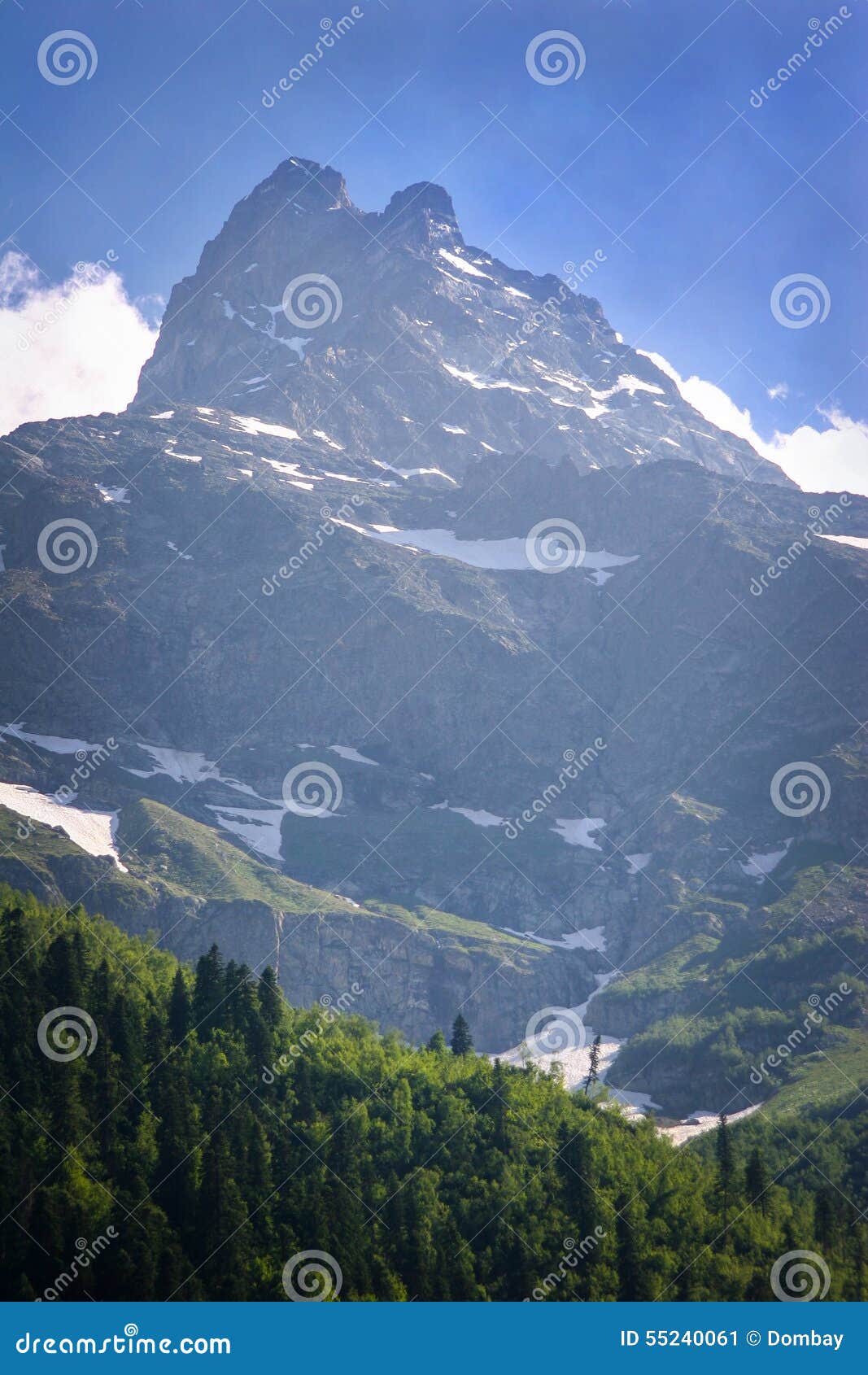 Landscape mountain peak stock image. Image of camp, highland - 55240061