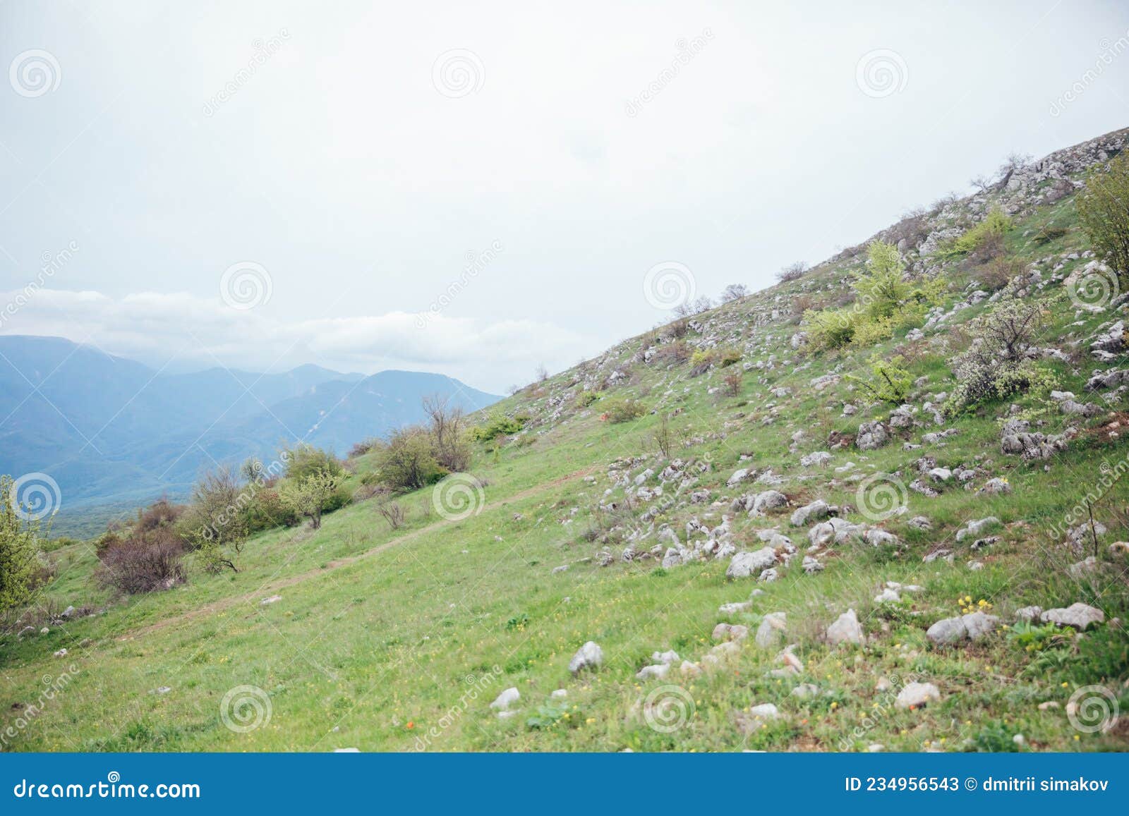 Beautiful Landscape of a Mountain Peak without Trees Stock Image ...