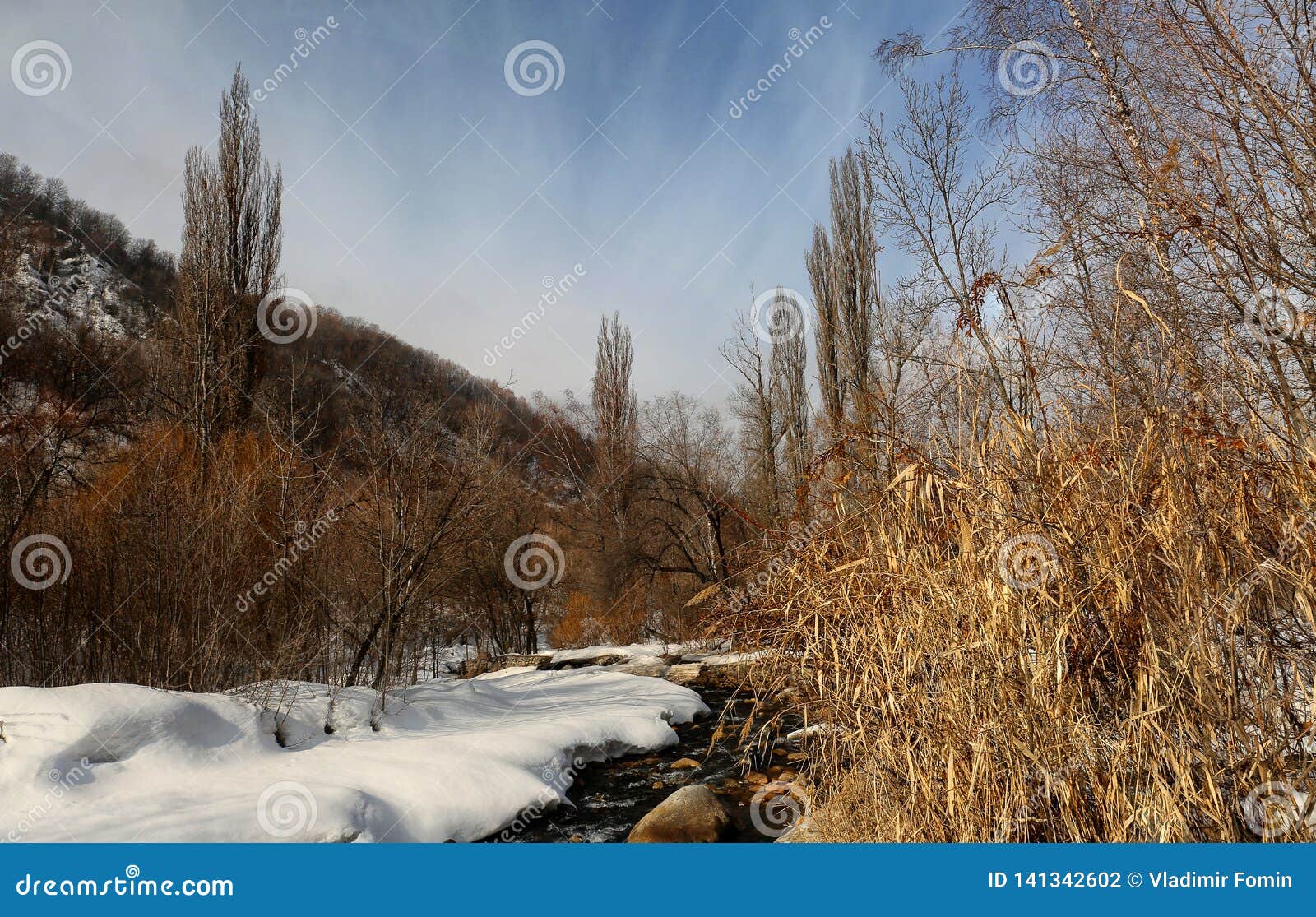 Spring Begins in the Mountains. Stock Photo - Image of white, spring ...