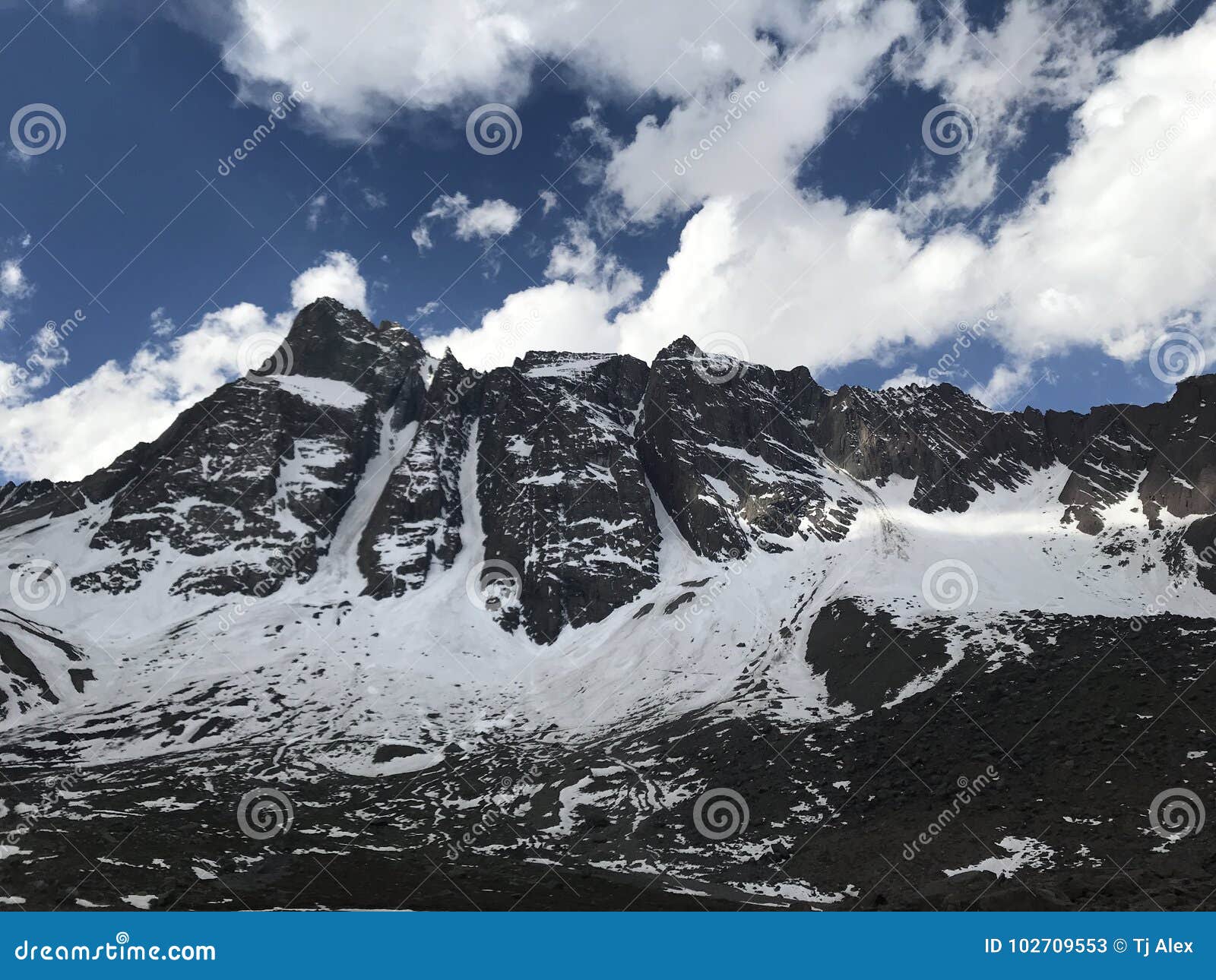 Landscape of Mountain Snow in Santiago, Chile Stock Image - Image of ...