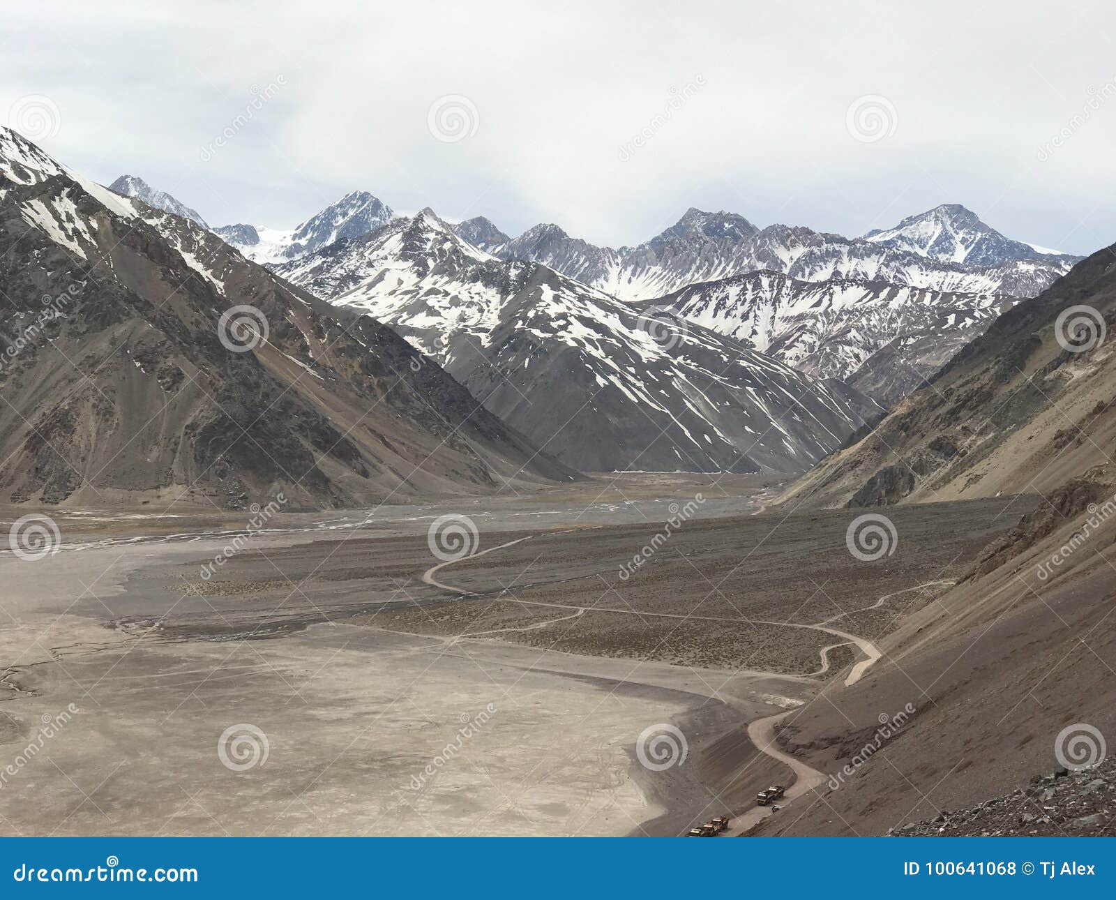 Landscape of Mountain Snow in Santiago, Chile Stock Photo - Image of ...