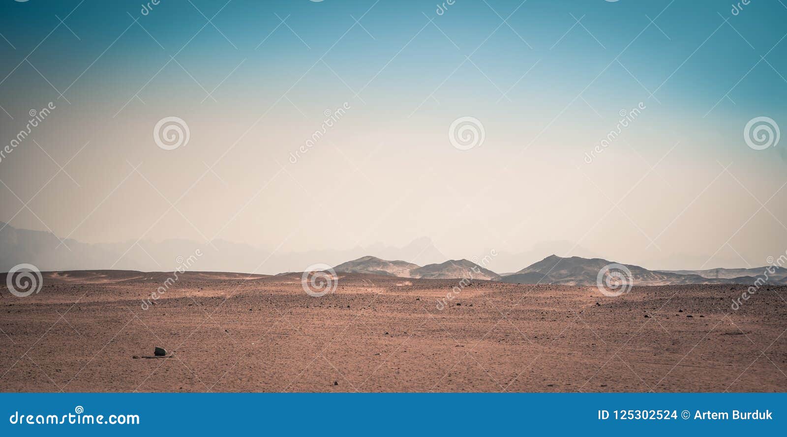 Landscape Mountains in the Desert of Africa, Egypt Stock Photo - Image ...