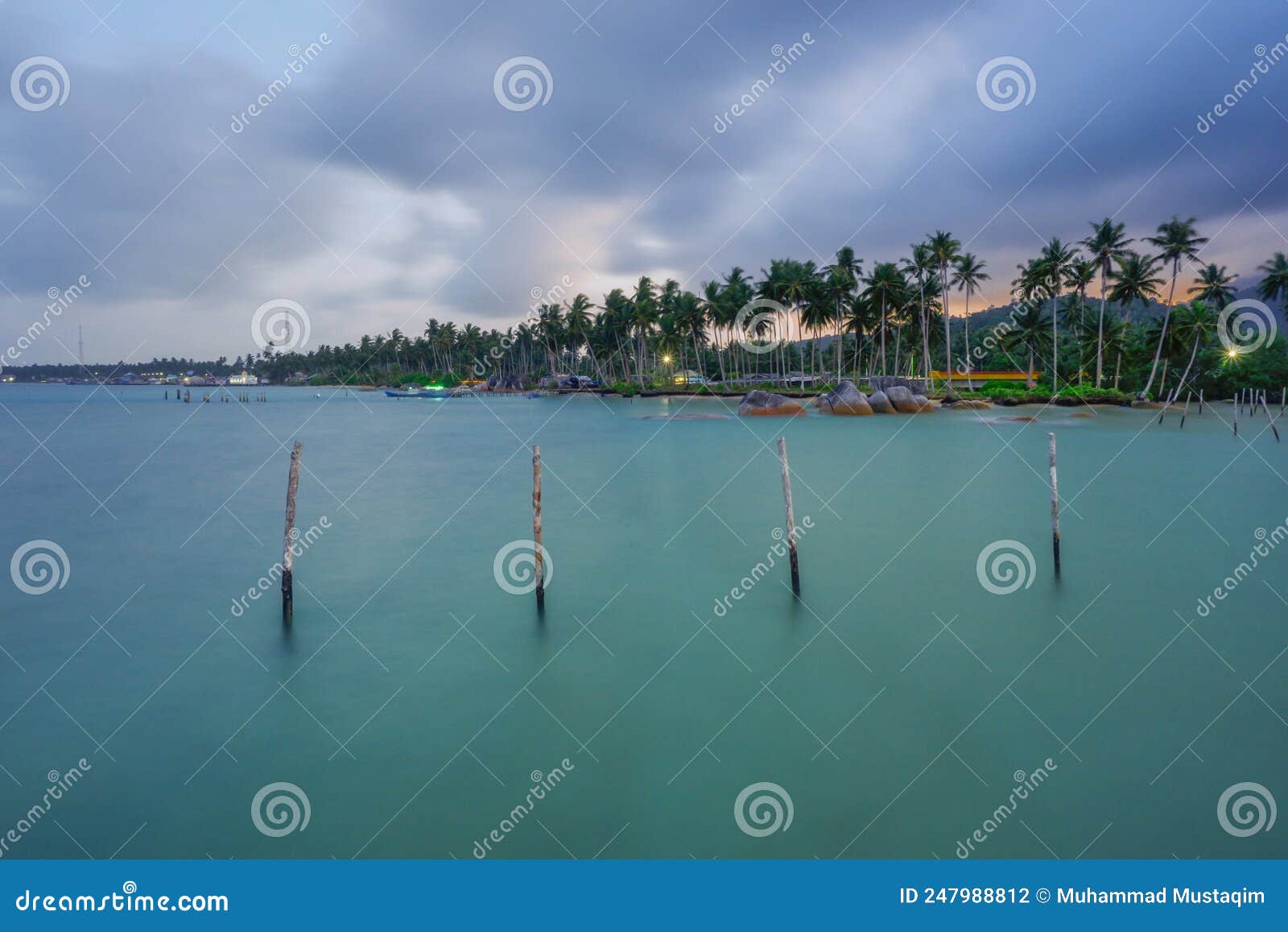 Landscape of Natuna Dive Resort Stock Photo - Image of vacation, tree ...