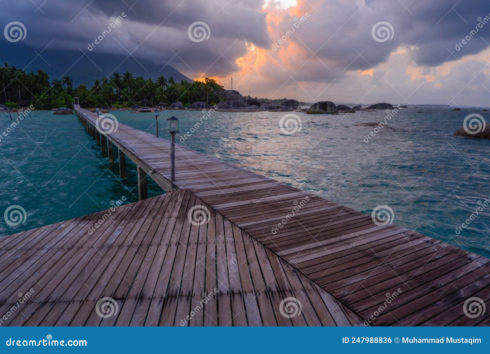 Landscape of Natuna Dive Resort Stock Photo - Image of natuna, coast ...