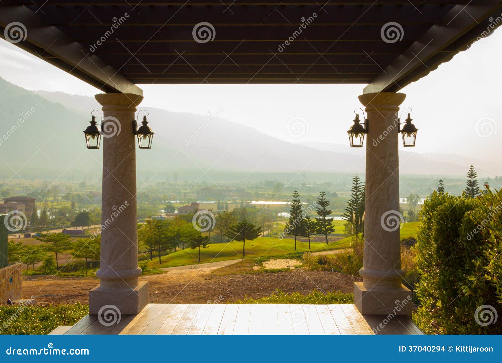 Landscape Natural View from Balcony Stock Photo - Image of thailand ...