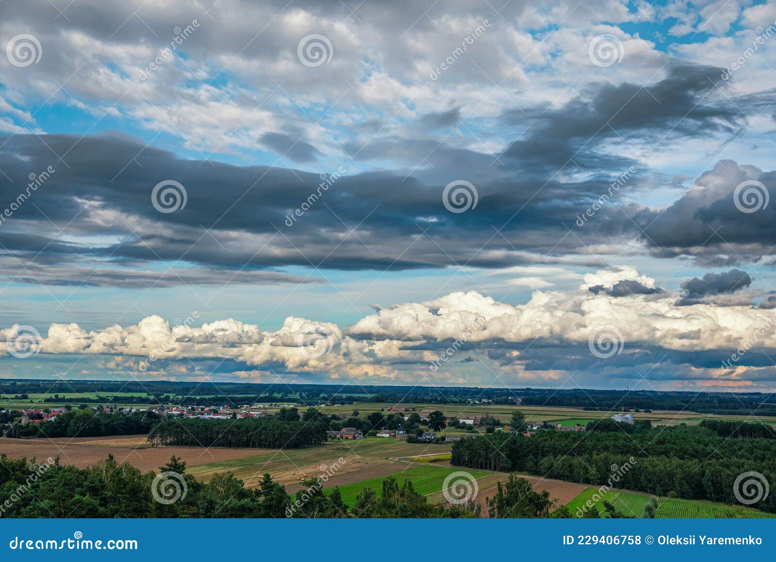 Landscape Nature from a Height, Stock Photo - Image of fields, heaven ...