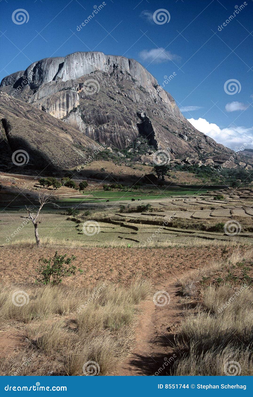 Landscape Near Ambalavao,Madagascar Stock Photo - Image of green, anja ...