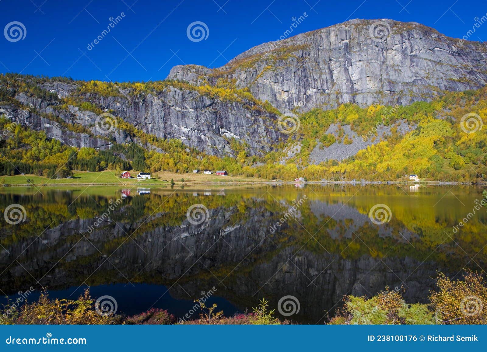 Landscape Near Otta River, Norway Stock Photo - Image of outside ...