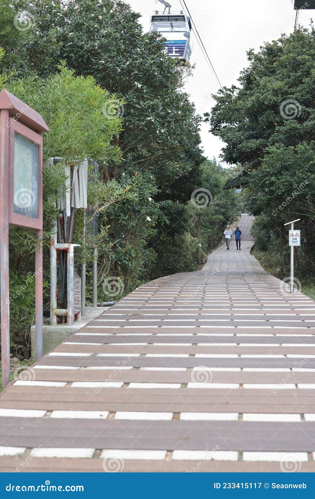 The Landscape of the Ngong Ping Gallery Road 24 Oct 2021 Stock Image ...