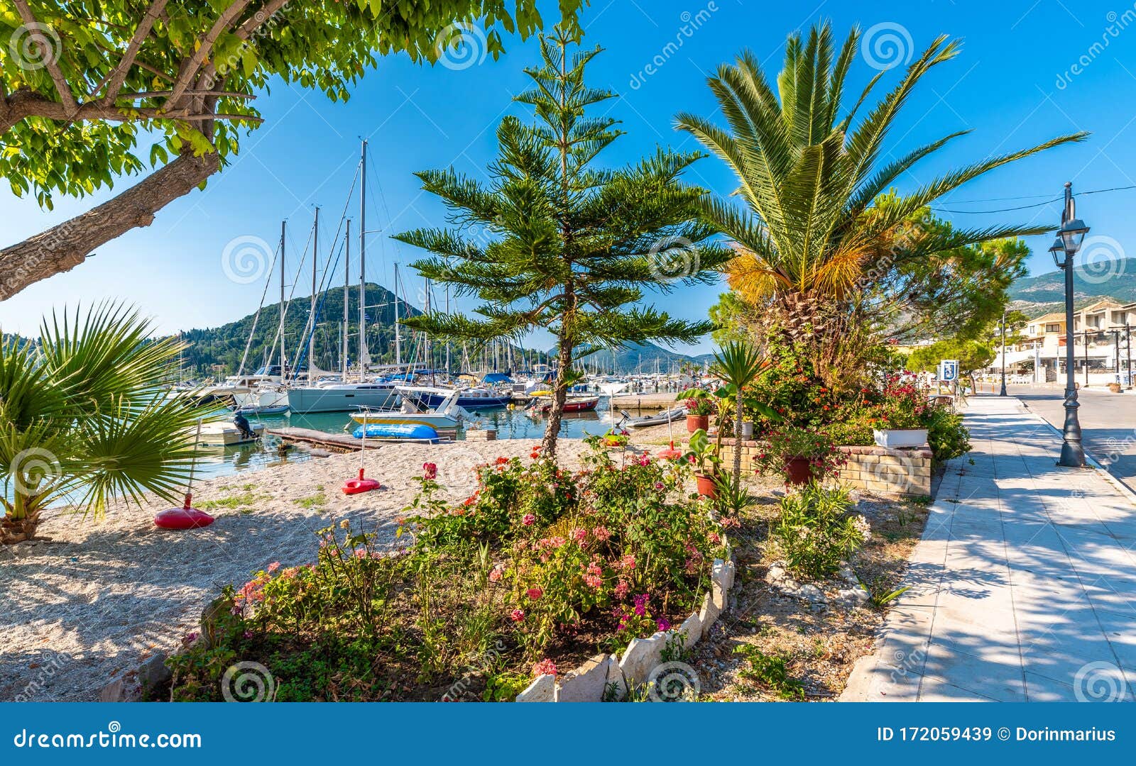 Village Of Nidri Royalty-Free Stock Photography | CartoonDealer.com ...