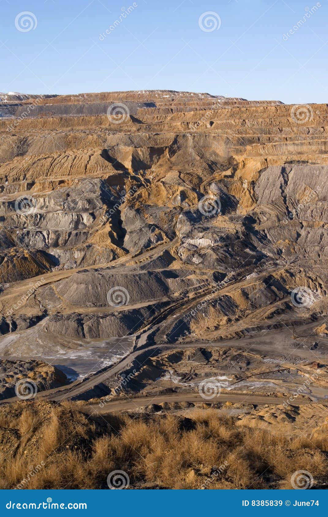 Landscape of an Old Coal Mine Stock Image - Image of desolate, russia ...