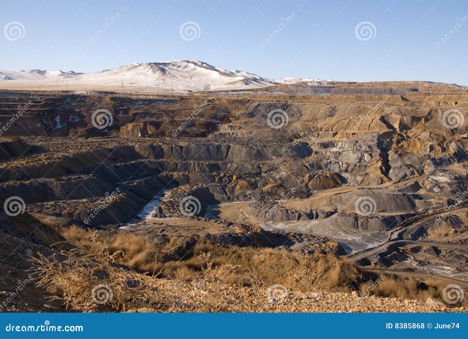 Landscape of an Old Coal Mine Stock Photo - Image of neglected, digging ...