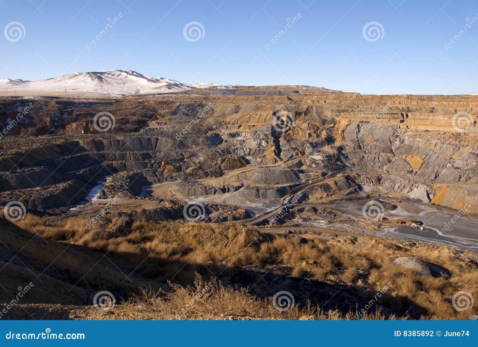 Landscape of an Old Coal Mine Stock Photo - Image of extraction ...
