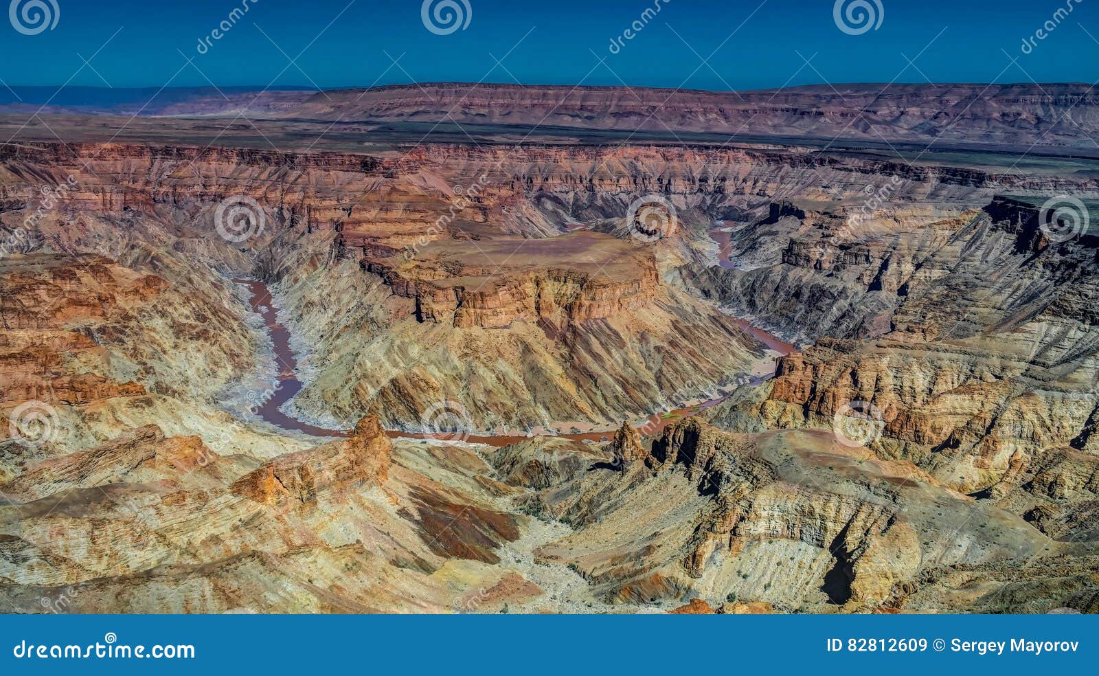 The Fish River Canyon Afrikaans: Visrivier Canyon Or Visrivier Kuil ...