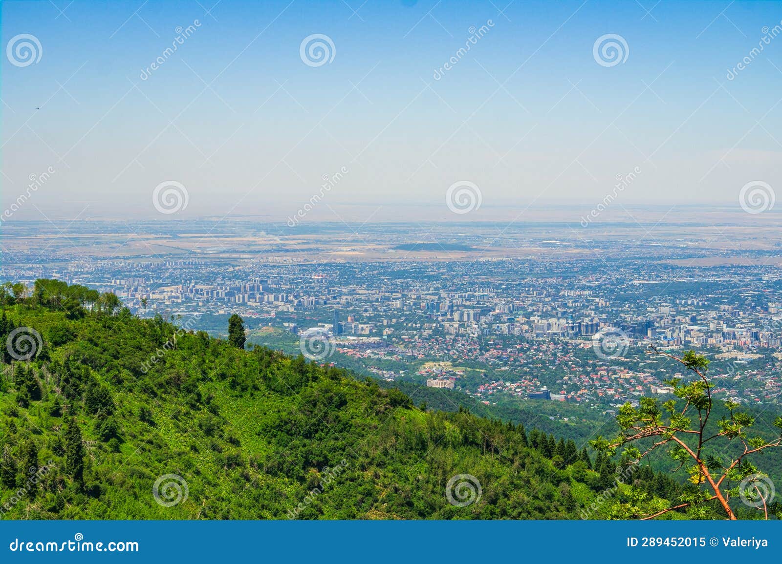 Landscape Overlooking the City of Almaty Stock Image - Image of ...