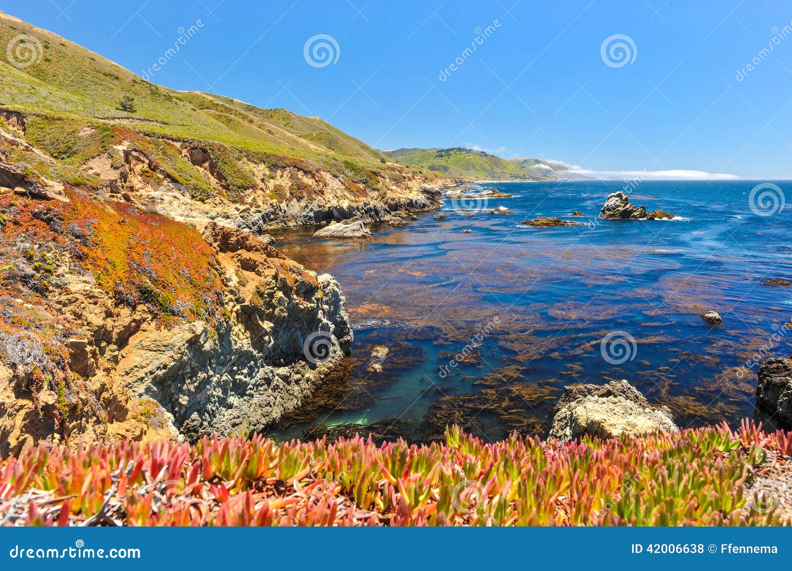 Garrapata State Beach Sunset Stock Photography | CartoonDealer.com ...