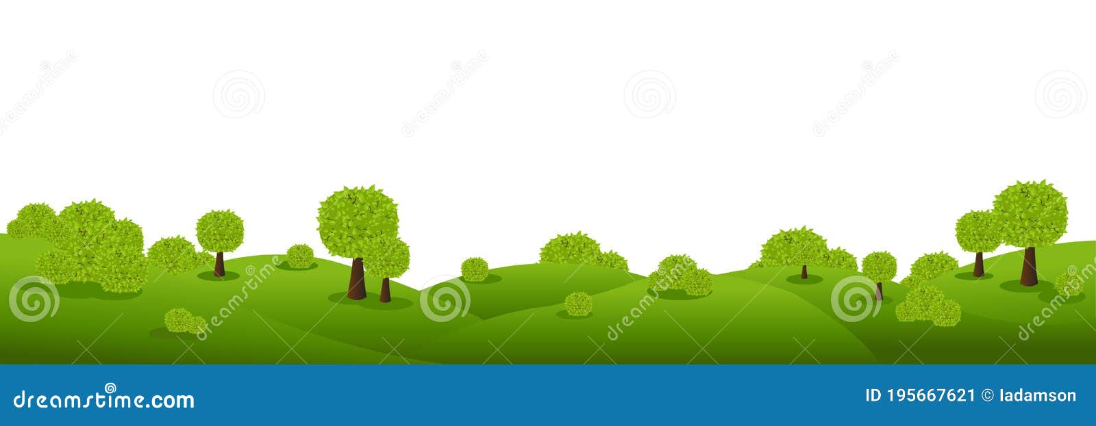Landscape Panorama stock vector. Illustration of organic - 195667621