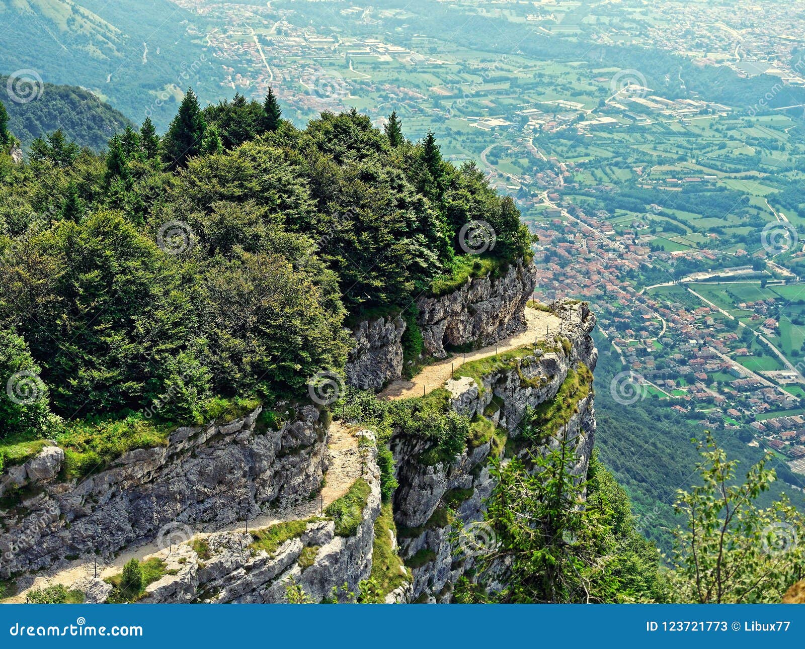 Landscape Panorama Mountain Valley View Stock Image - Image of rock ...