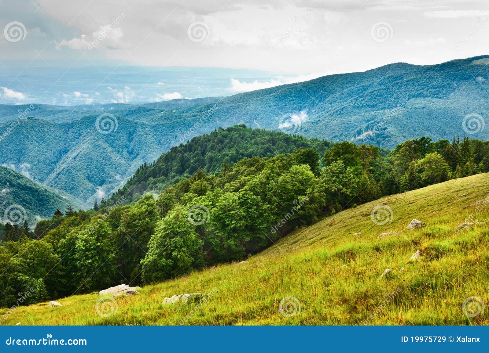 Landscape with Parang Mountains in Romania Stock Image - Image of ...