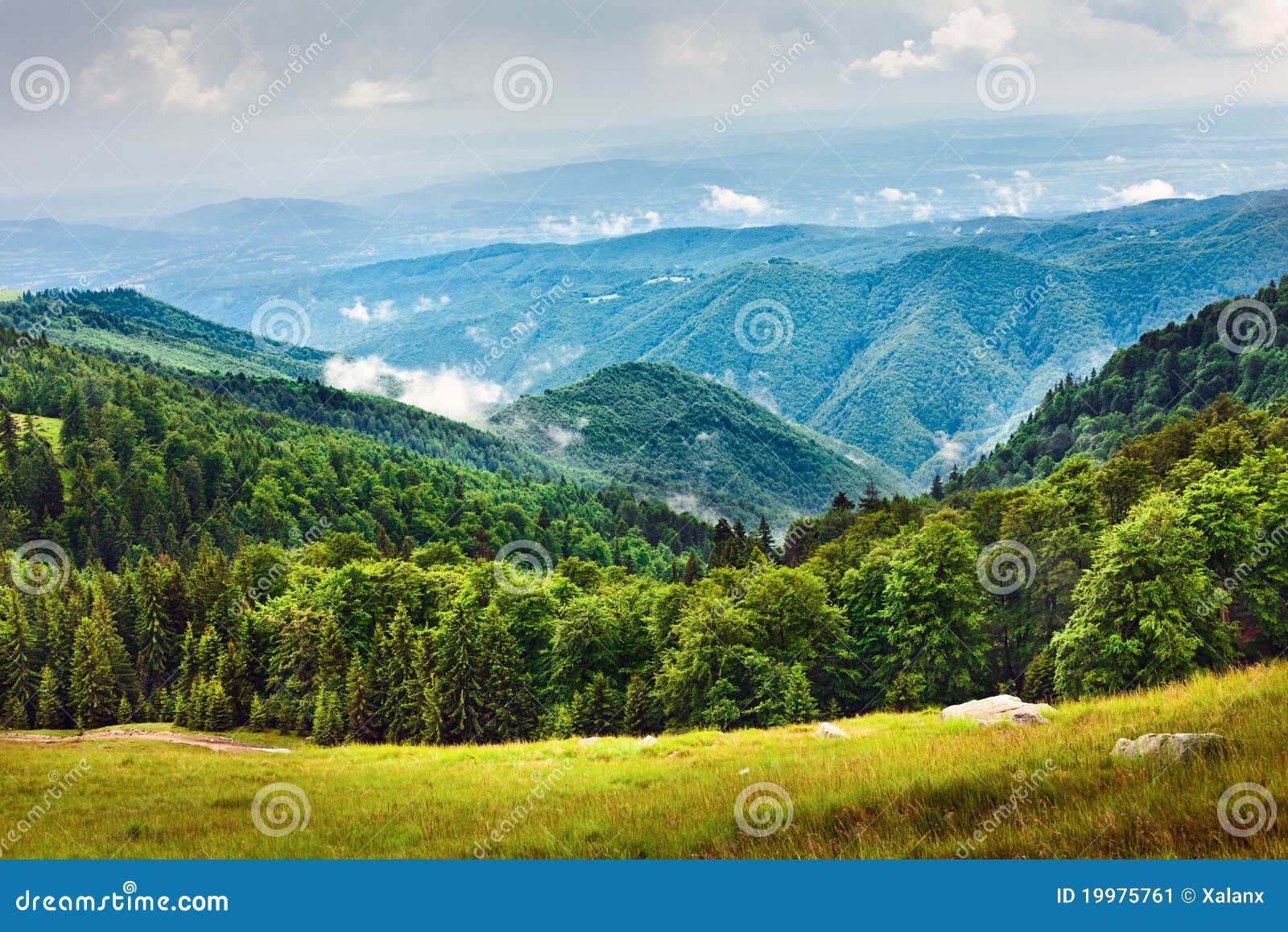 Landscape with Parang Mountains in Romania Stock Image - Image of ...