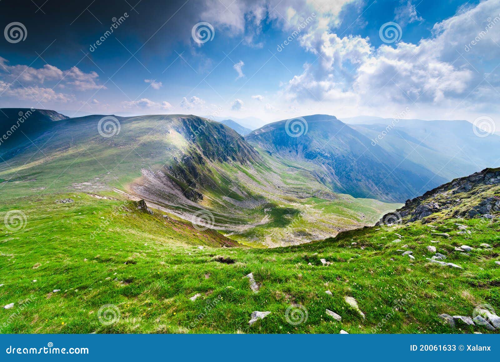 Landscape from Parang Mountains, Romania Stock Image - Image of grass ...