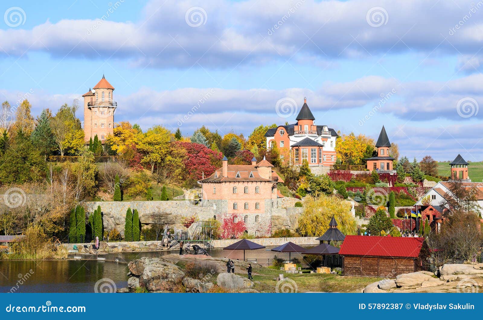 Landscape park Buki stock image. Image of blue, lake - 57892387