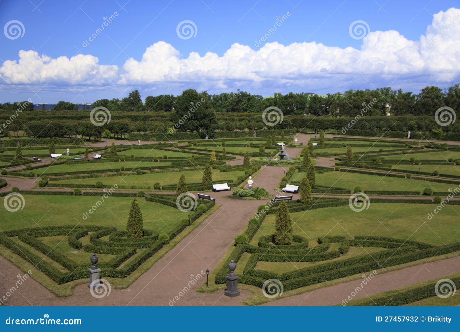 Landscape Park of the Constantine Palace, Strelna Stock Photo - Image ...
