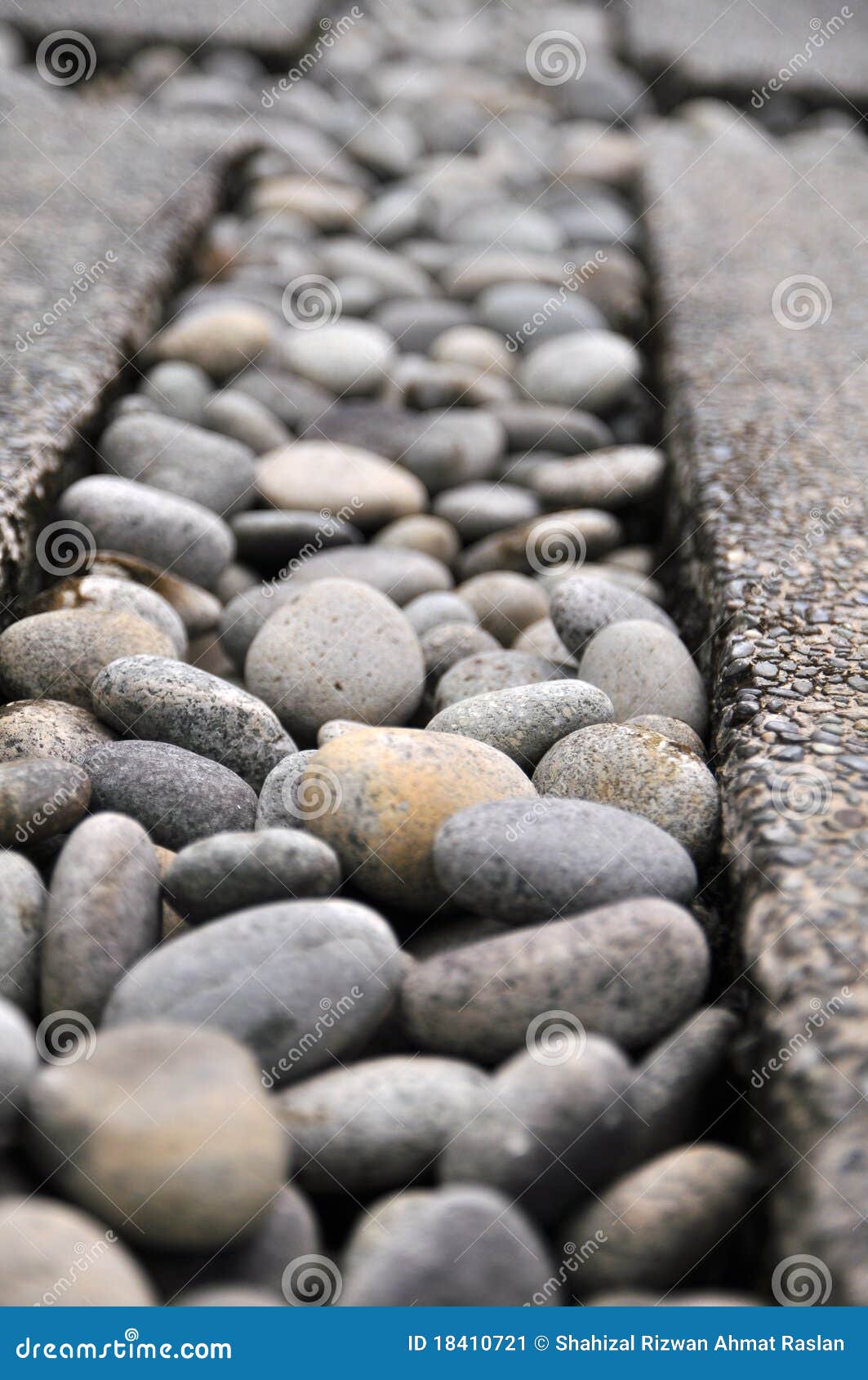 Landscape Pebble Stones stock image. Image of gravel - 18410721
