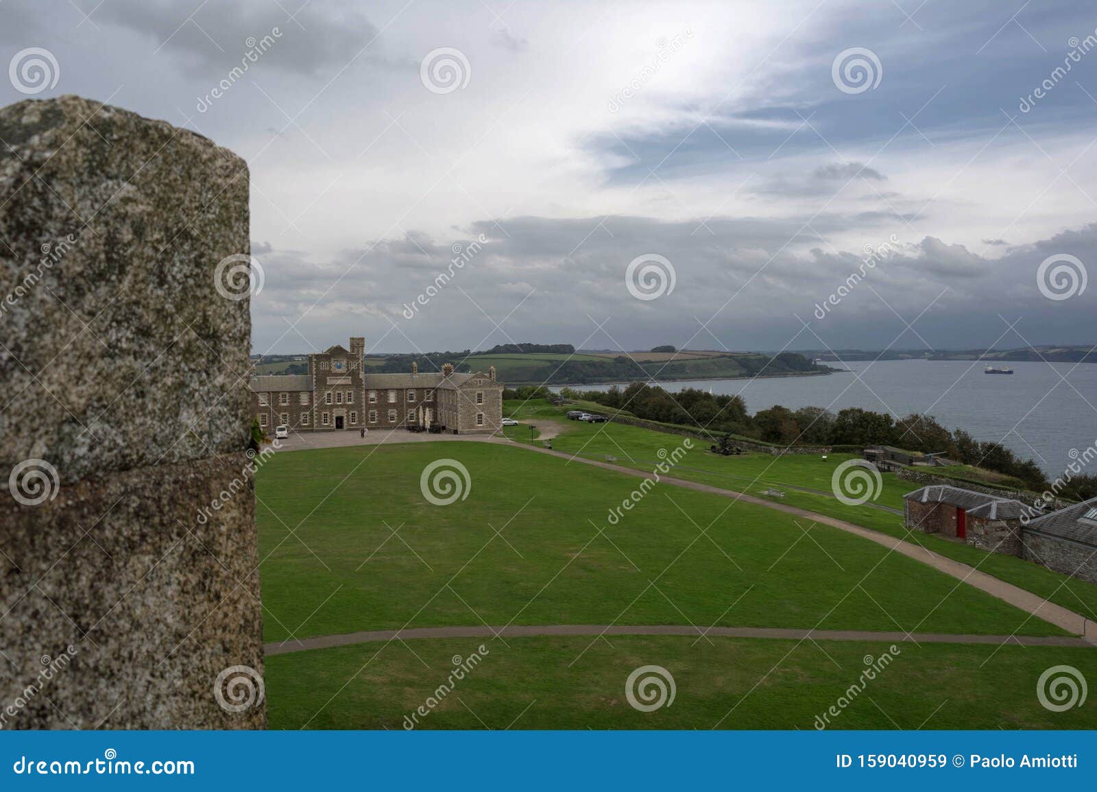Pendennis castle stock image. Image of shore, kingdom - 159040959