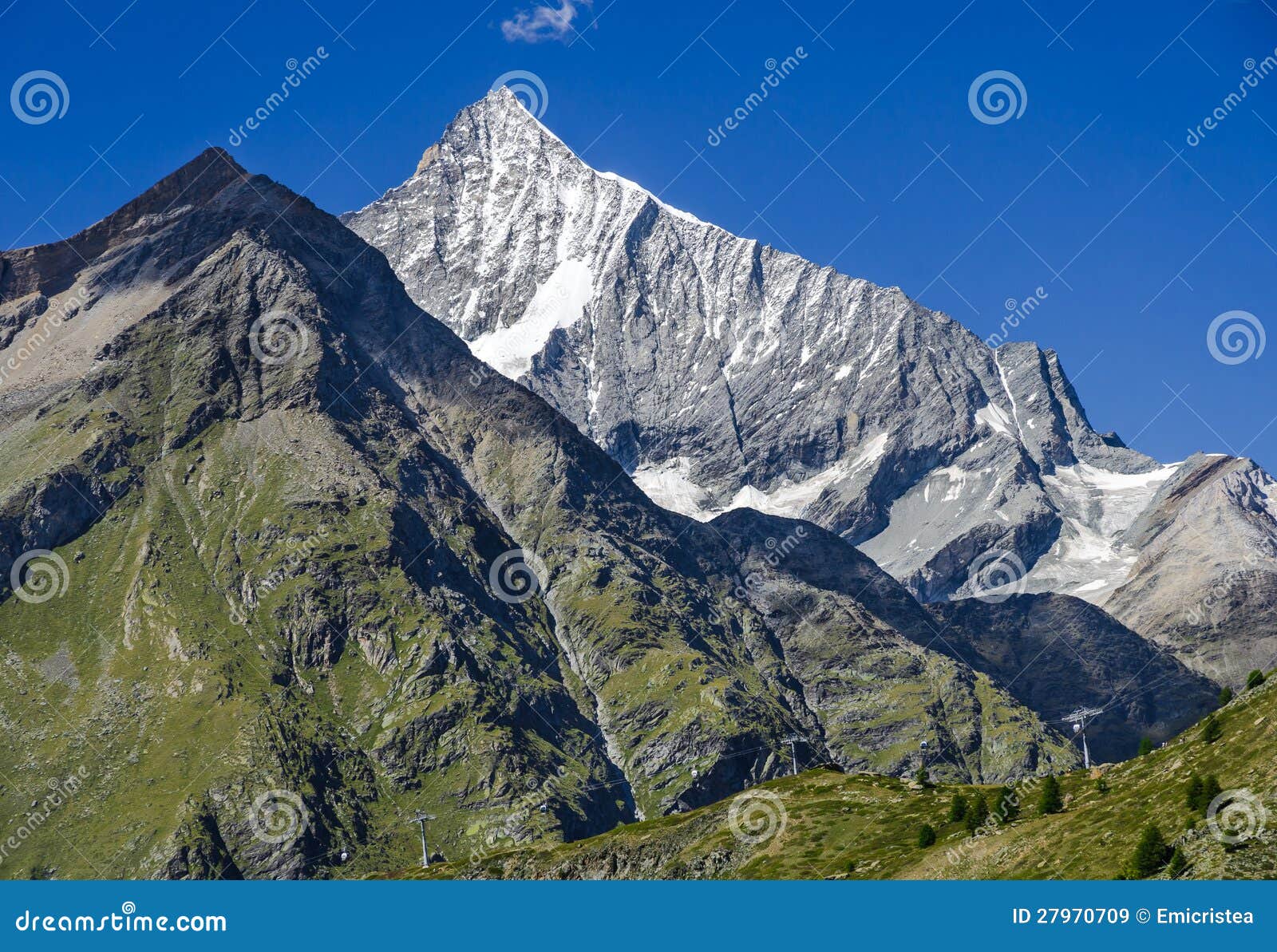Landscape in Pennine Alps, Switzerland Stock Image - Image of natural ...