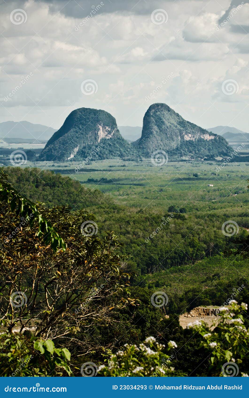Landscape of Perlis stock image. Image of valley, hill - 23034293