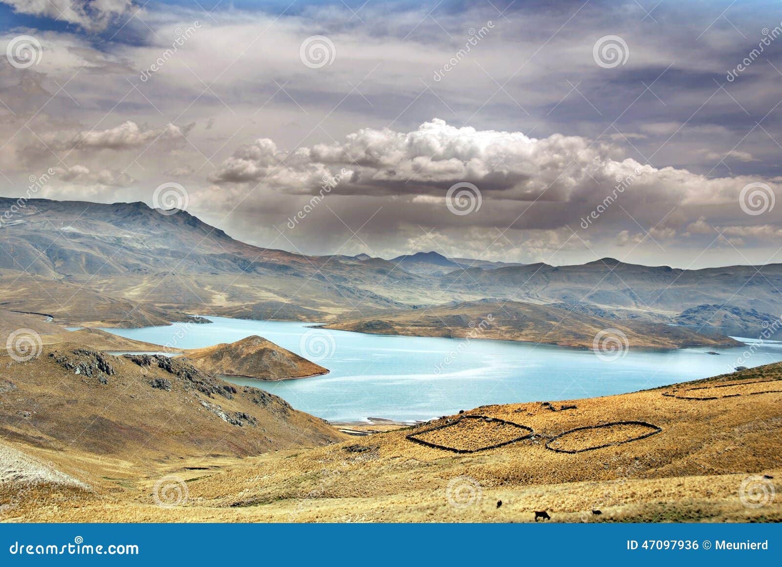 Landscape in Peru stock photo. Image of cacti, peru, andes - 47097936