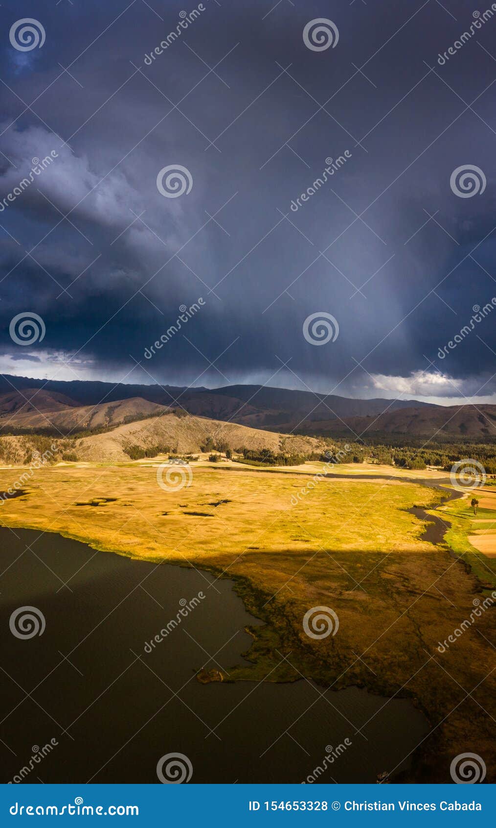 Landscape in the Peruvian Andes Stock Photo - Image of landscape ...