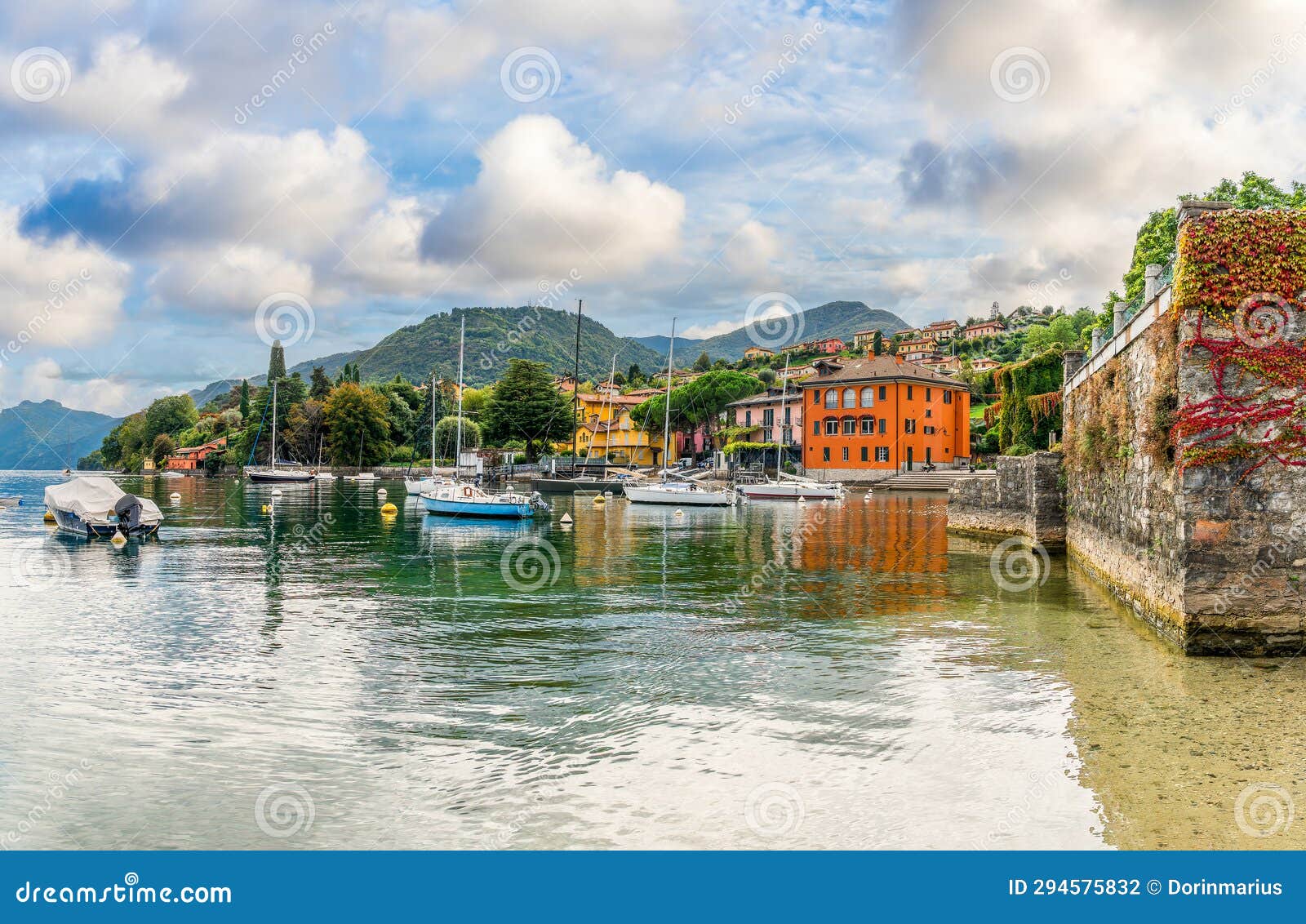 Landscape with Pescallo Village, Bellagio Town at Como Lake, Italy ... Landscape with Pescallo Village, Bellagio Town at Como Lake, Italy ...