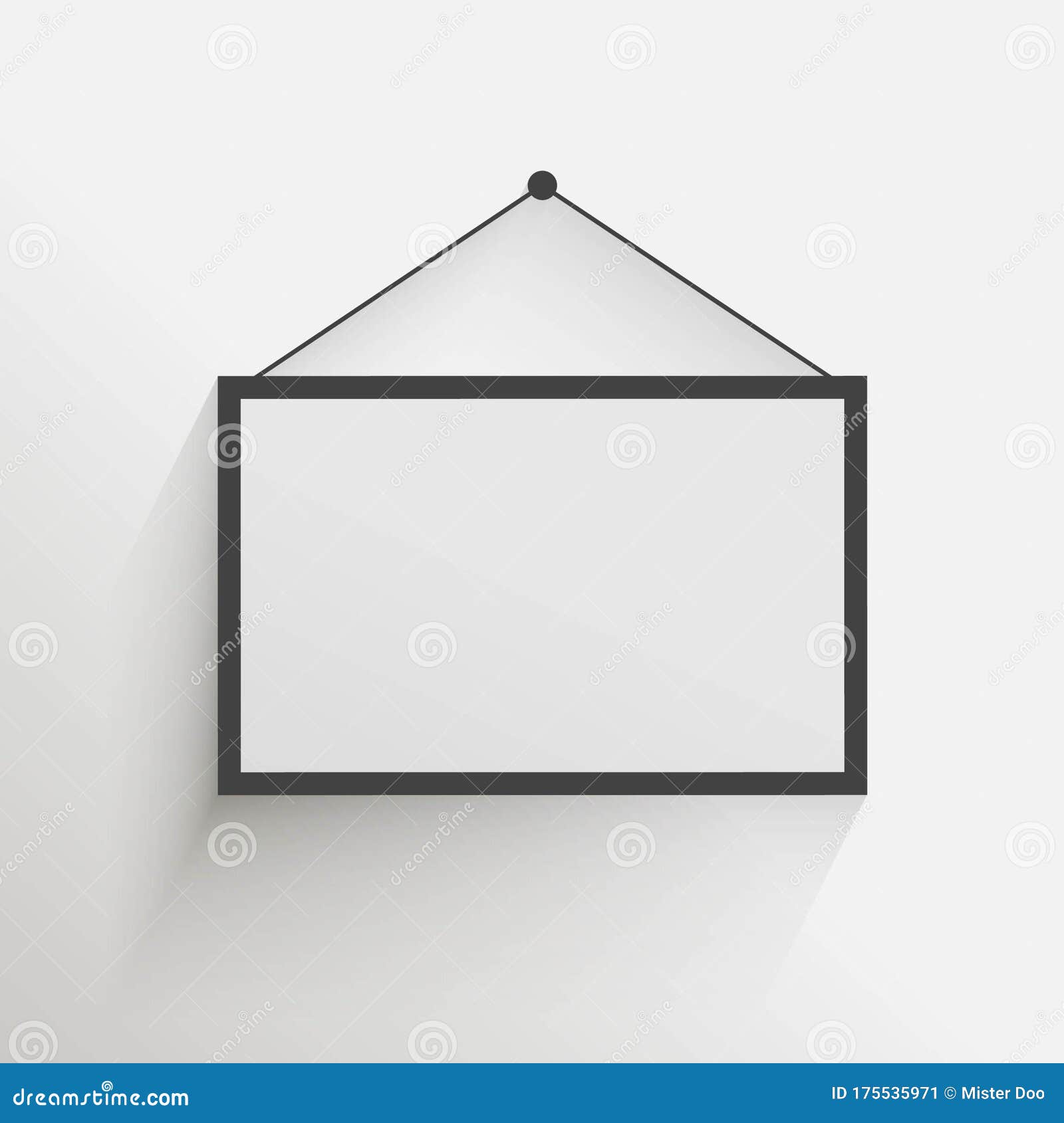 Landscape Picture Frame Template. Realistic Frame Template Stock Vector ...