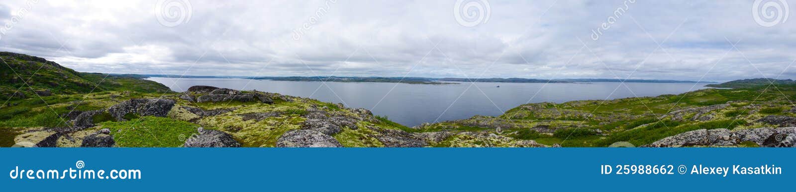 Landscape of the Polar Summer Tundra Stock Photo - Image of mountain ...